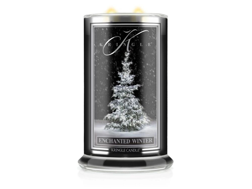 Enchanted Winter - Kringle Candle - duża świeca z dwoma knotami (624g ...